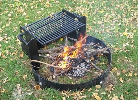 Commercial Fire Rings with Cooking Grate | Heavy-Duty | ADA Compliant