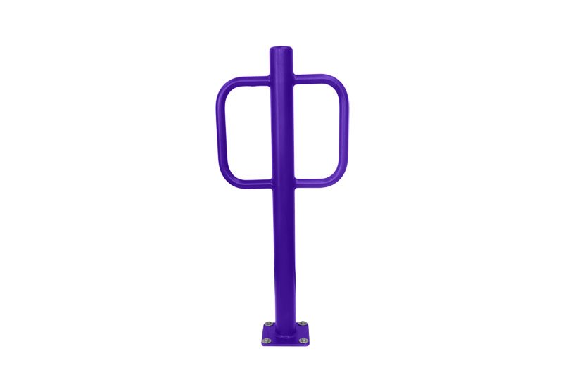 T-Post Bike Rack | Commercial Grade | Plastisol Coated Metal | 2 Bikes