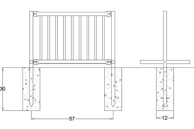 Gate Style Bike Rack | Comercial Grade | 20 Year Warranty | 8 Bike