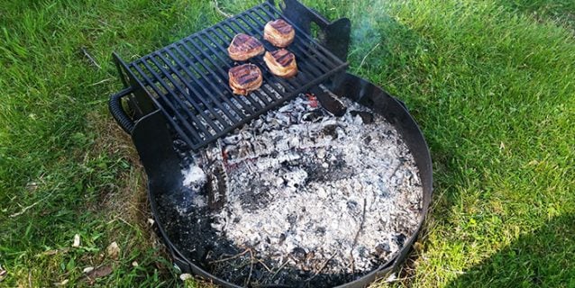 Commercial Fire Rings with Cooking Grate | Heavy-Duty | ADA Compliant