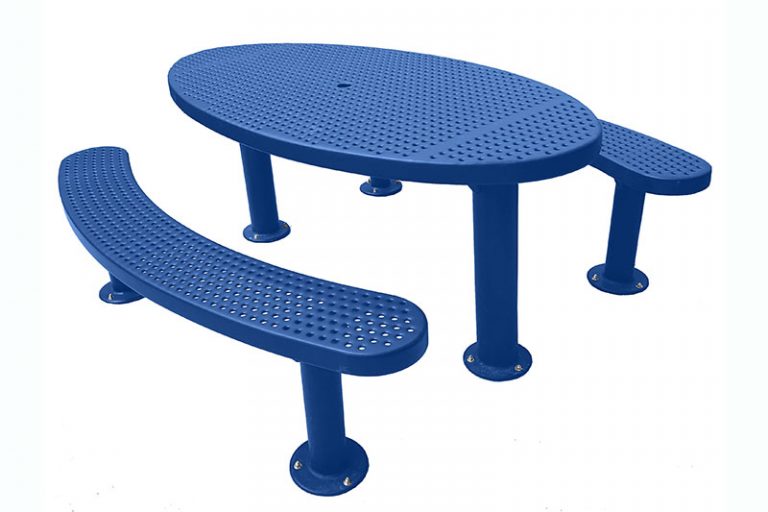 Oval Picnic Table | 20 Year Warranty | Commercial Grade | Made in USA