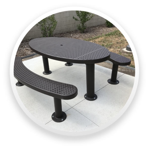 Oval Picnic Tables | Commercial Grade | Made in the USA