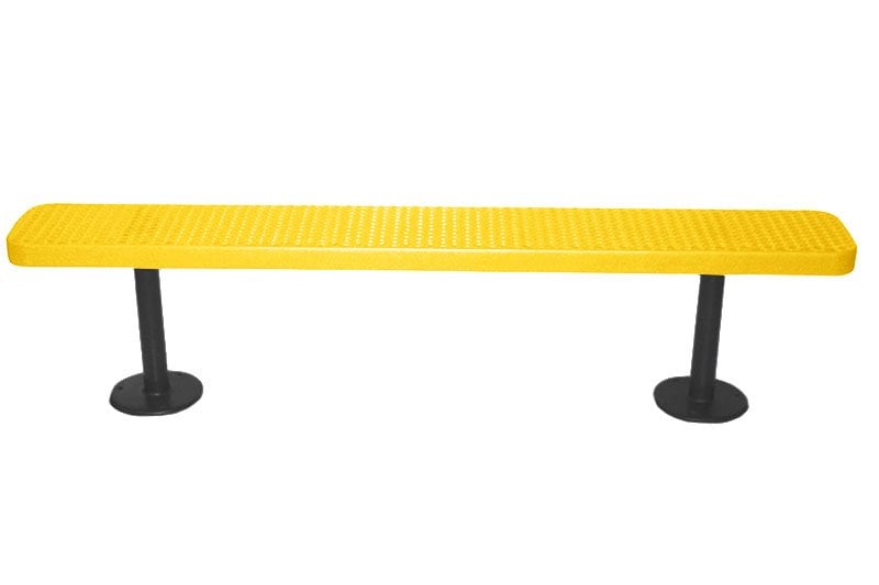 Surface Mount Park Bench | 6 ft | Made in the USA