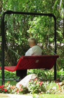 Commercial Outdoor Bench Swings - Plastisol Coated Metal