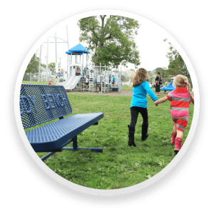 Buddy Benches | Commercial Quality | 20 Year Warranty | Plastisol Coated