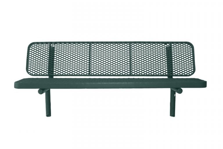 Commercial In-Ground Bench | 6' Long | 15" Seat Depth