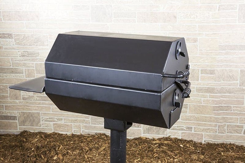 Pedestal Charcoal Grill | Commercial Grade | Covered Grill