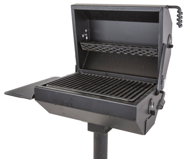 Pedestal Charcoal Grill | Commercial Grade | Covered Grill