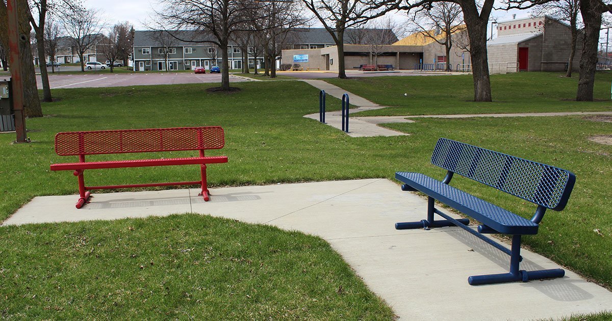 Champion Commercial Park Benches | Durable Steel | Premier Polysteel