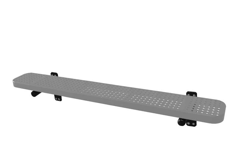 Wall Mount Bench | 4' | USA Made | Commercial Grade Coated Metal