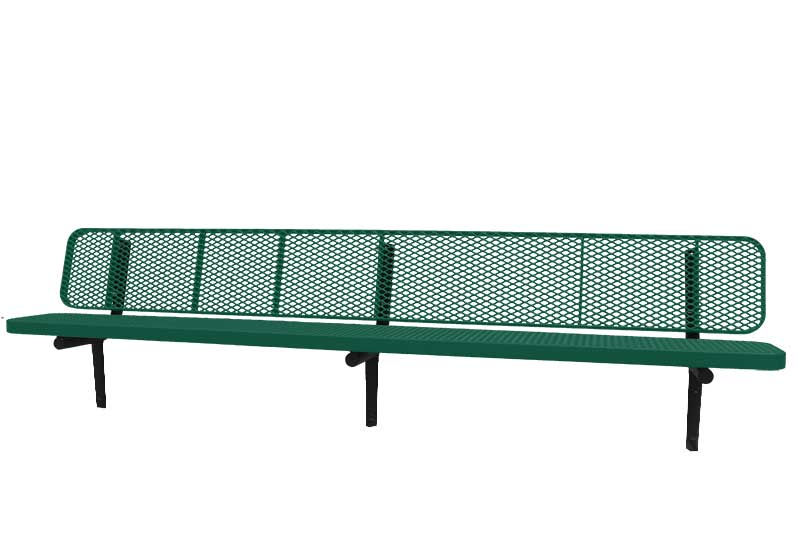 In-Ground Bench | 10' Length | 20 Year Warranty | USA Made