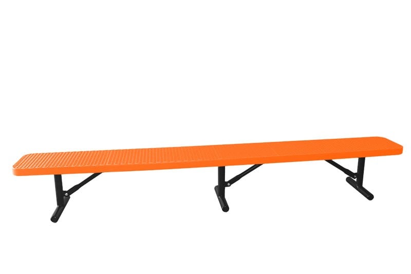 10 Foot Park Bench | Plastisol Coated Metal | USA Made