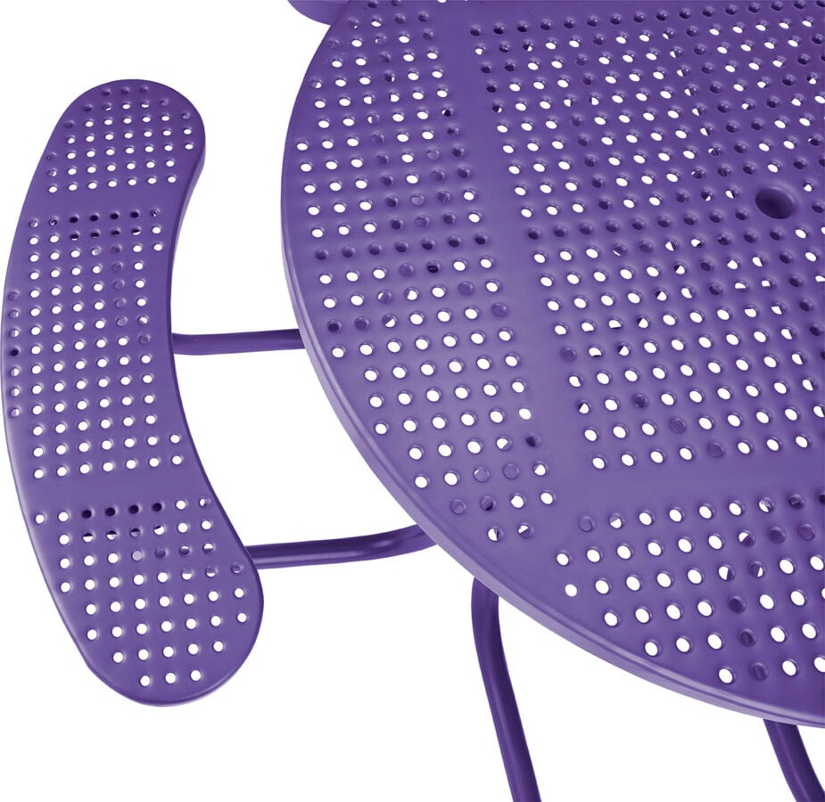 Round Picnic Table | Coated Metal | 20 Year Warranty | Made in USA