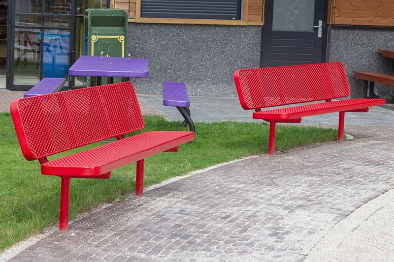 Commercial In-Ground Bench | 6' Long | 15" Seat Depth