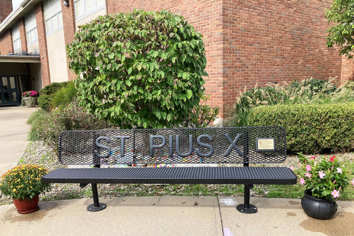 8' Custom Bench | Commercial Quality | Polyvinyl Coated Steel
