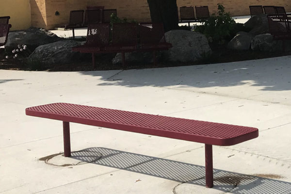 6 Foot Champion Supreme Bench | Direct Bury | 100% Plastisol Coated