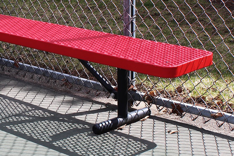 10 Foot Park Bench | Plastisol Coated Metal | USA Made