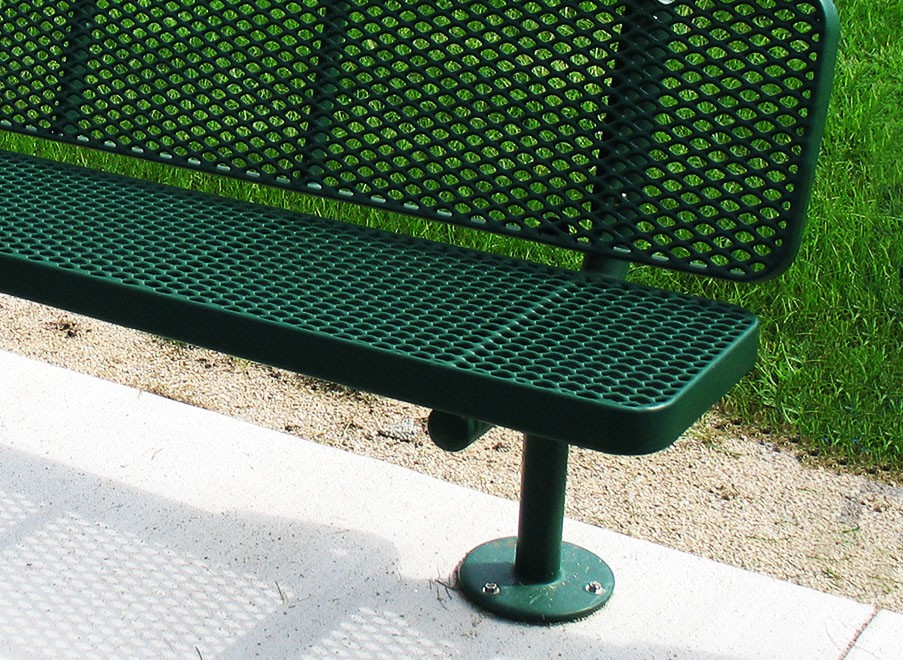 10' Park Bench With Backrest | Champion Supreme Benches