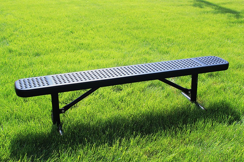 Free Standing 6' Bench | Made in the USA | Plastisol Coated Metal
