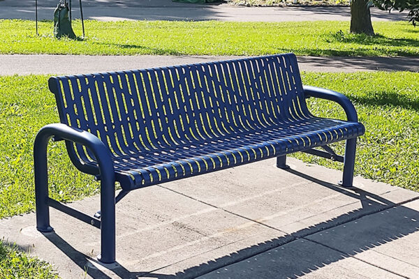 Contour Park Bench | Made in USA | 20 Year Warranty | Plastisol Coat
