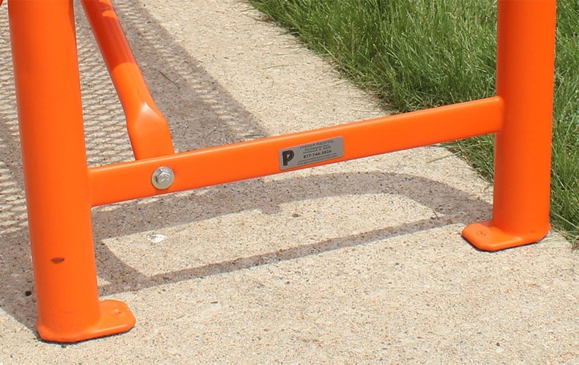 6' Contoured Park Bench With Surface Mount | Made in USA